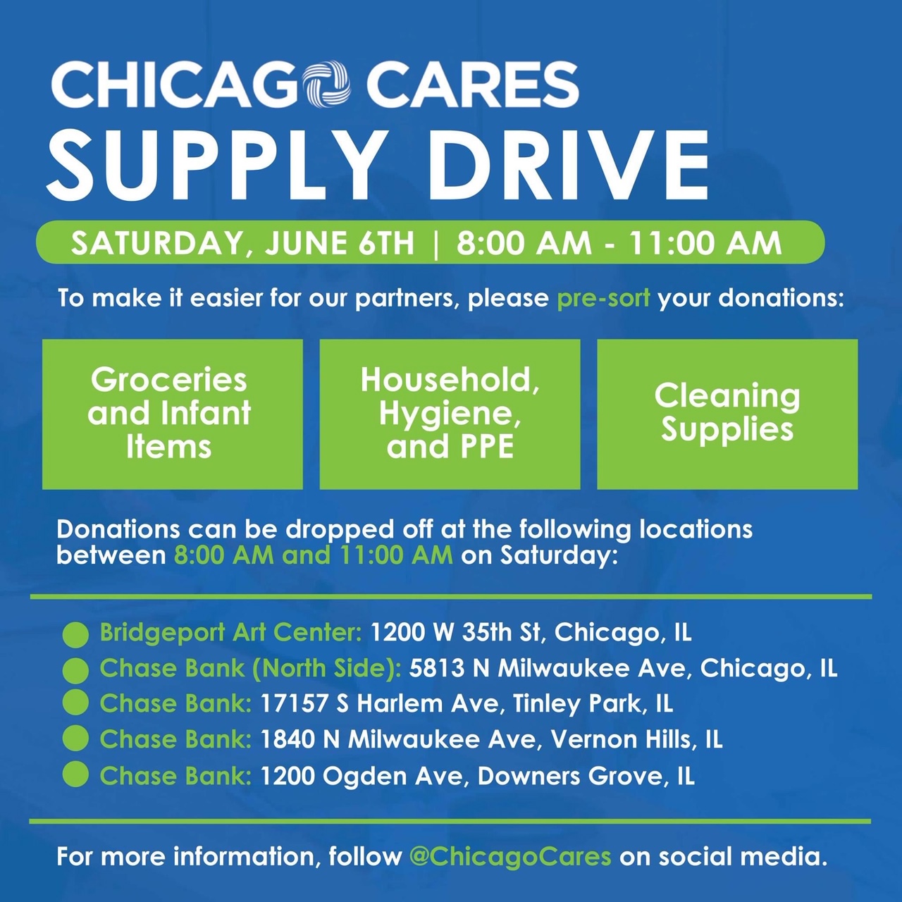 Chicago Cares Supply Drive - East Lakeview Neighbors