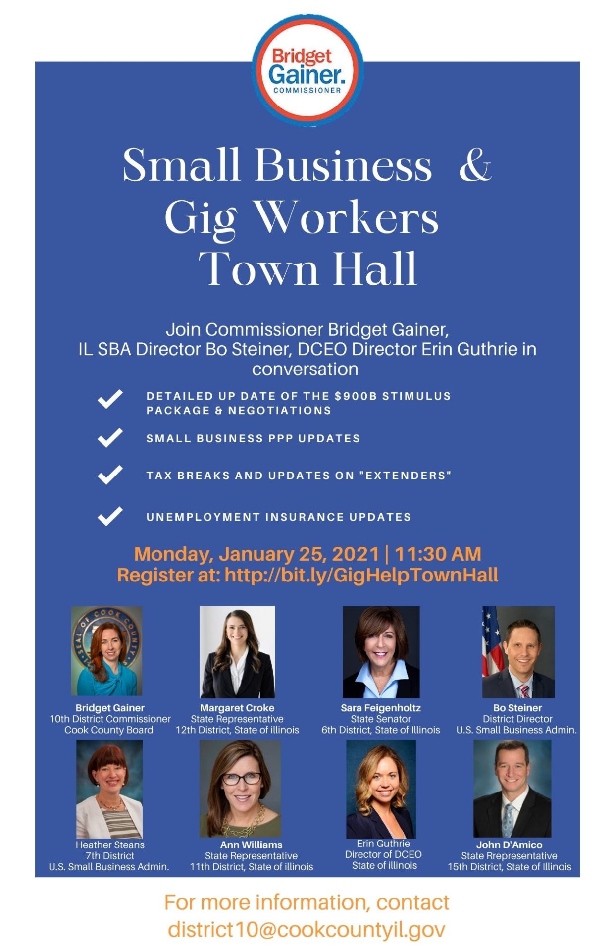 SBA Town Hall for Chambers with Commissioner Gainer and Robert Steiner ...